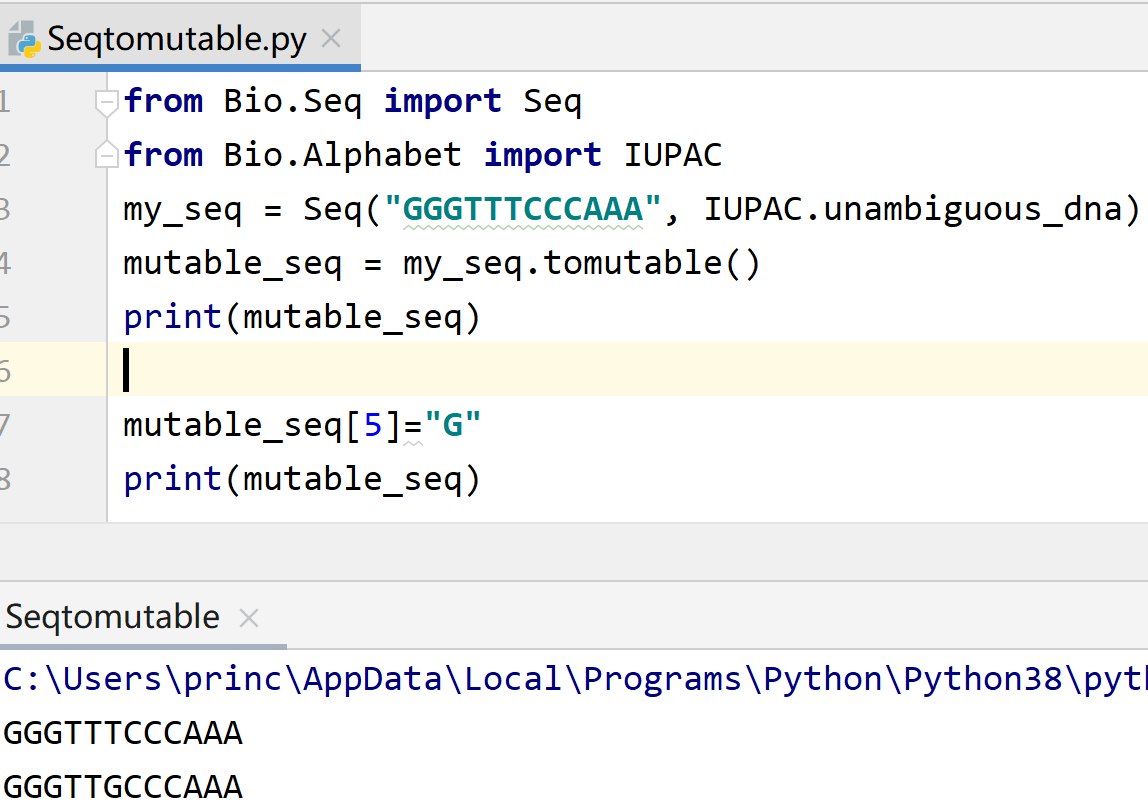 Biopython-Chapter3.生物序列对象_biopython的transcribe-CSDN博客