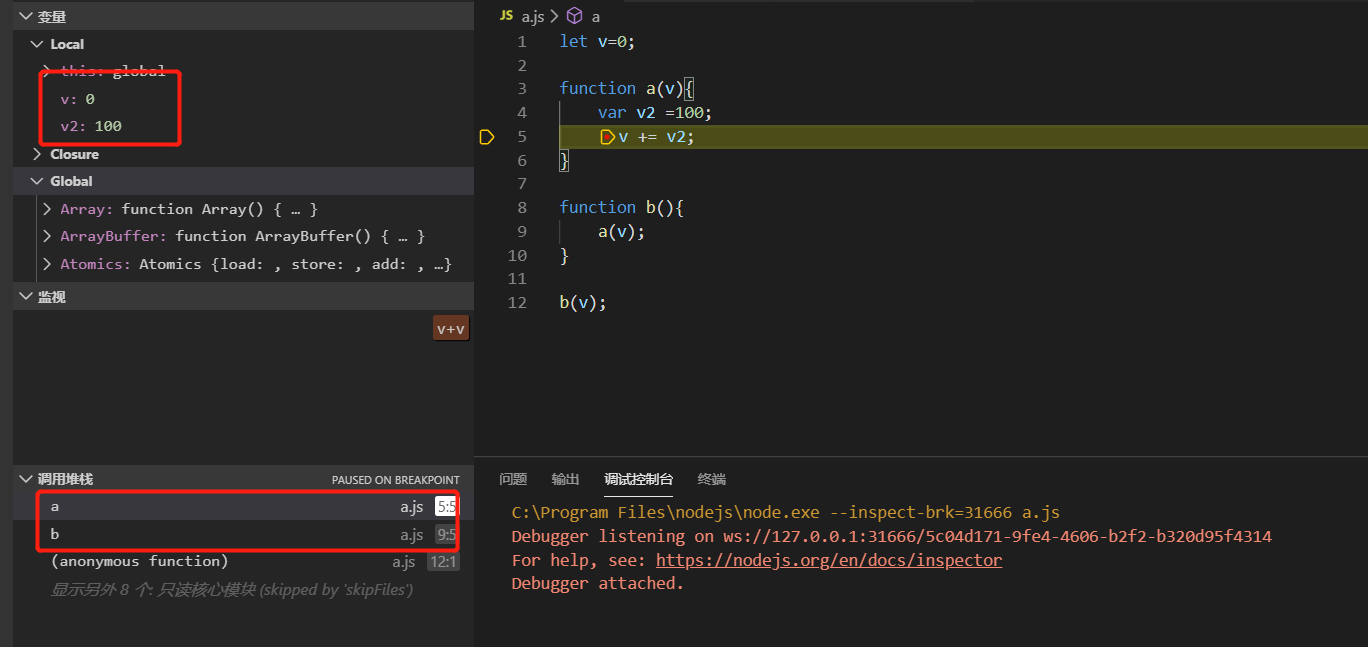 node.js inspect 浏览器 断点调试技巧与原理_node-inspect 停顿-CSDN博客
