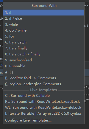 idea try/catch和getter/setter等快捷键_alt+enter没有出现try catch-CSDN博客