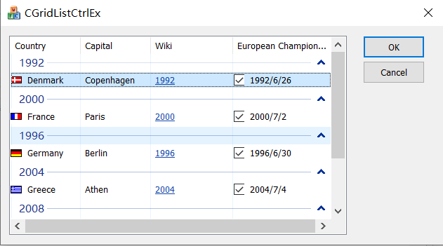 关于MFC的使用总结之七——复现CGridListCtrlEx绘制表格-CSDN博客
