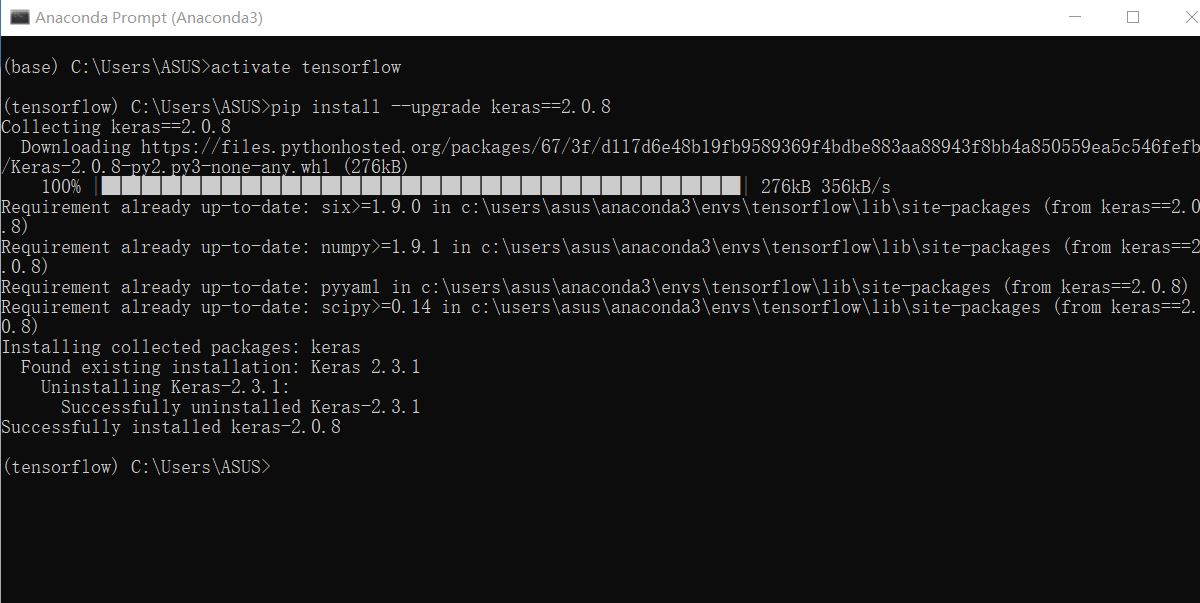 【TensorFlow学习笔记】Keras 的安装与兼容性问题_keras 哪个版本有tfutil-CSDN博客
