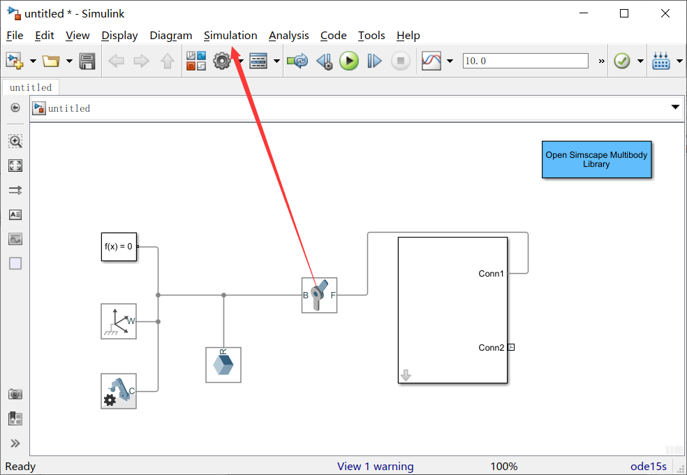 Simscape Multibody -- 建立一个单摆_multibody单杆仿真-CSDN博客