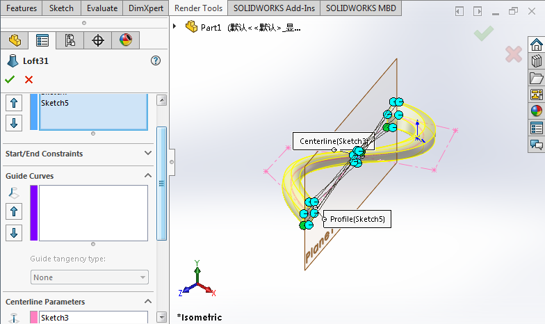 solidworks放样失败[重建错误：此特征无法生成]_此特征无法生成,因为它会生成自相交叉的几何体-CSDN博客
