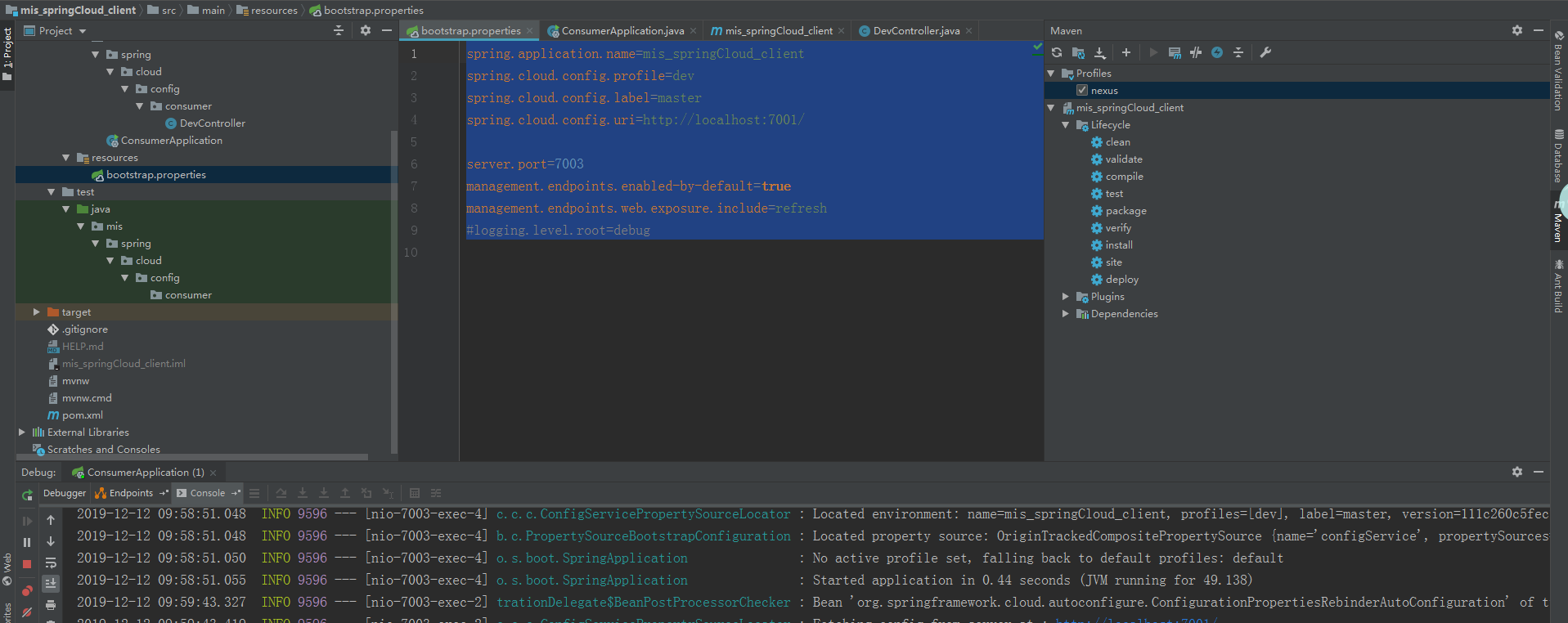 第六章 spring cloud config动态配置中心_spring.cloud.config.profile 动态-CSDN博客