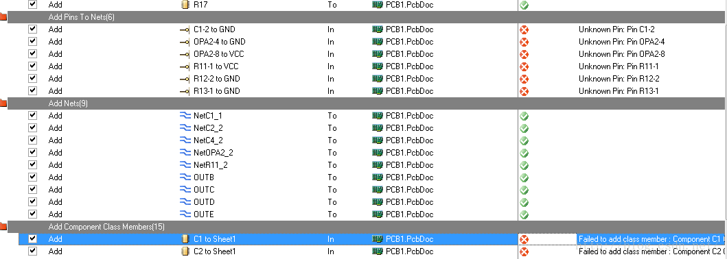 The solution to the unknown pin and failed to add class member problem when Altium designer ...