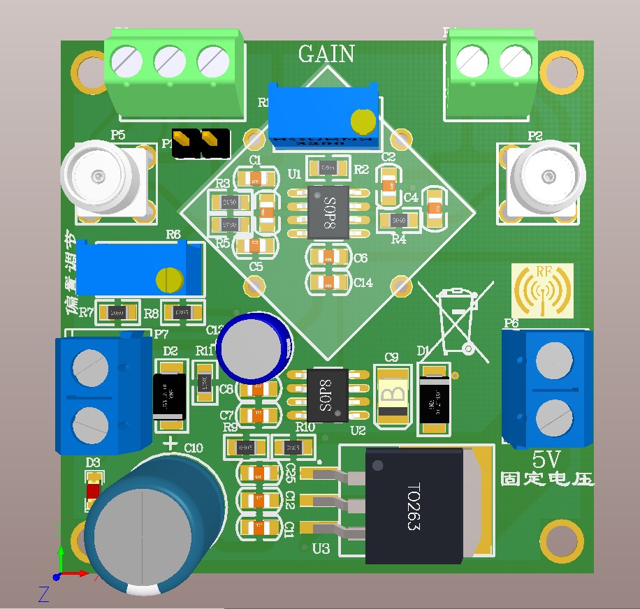 AD620放大器 AD623放大器 仪表放大器 差分放大器 微弱信号放大 原理图和PCB设计_ad623典型应用电路-CSDN博客