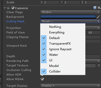 Unity中Camera参数—Culling Mask详解 - 程序员大本营