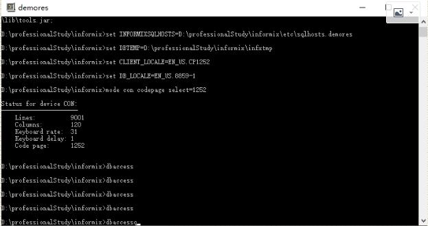 通过dbaccess对informix进行基本操作（系列2，informix的dbaccess使用）-CSDN博客