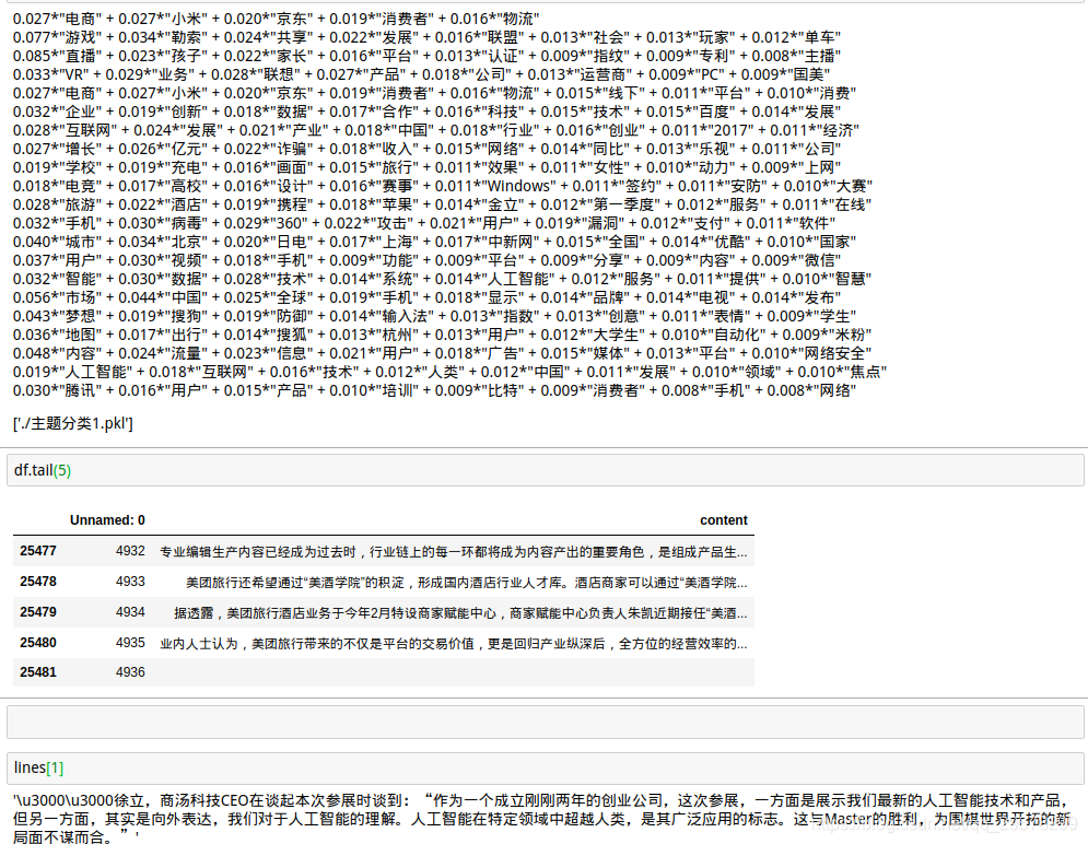 Tfidf进行关键词提取,lda进行中文文本主题模型实现光英的记忆的博客 Csdn博客lda关键词提取