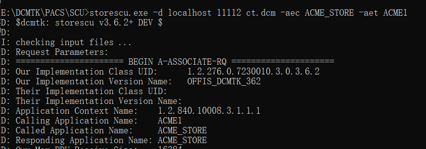DCMTK开发笔记（二）：模拟PACS调试（Win10环境）_dcmtk tcp initialization error-CSDN博客