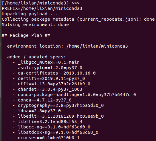ubuntu 18.04下安装Miniconda3 (pyton 3.7)，并配置conda环境_miniconda 3.7-CSDN博客