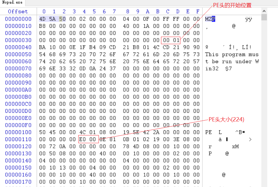 手动修改PE头及反调式_pe头修改-CSDN博客