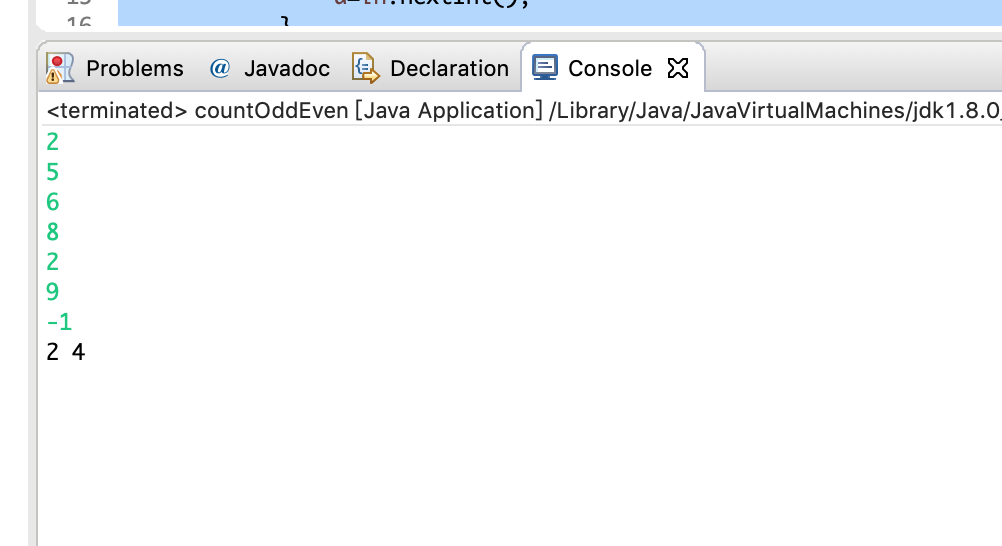mooc慕课java（翁恺）第三周练习 奇偶个数_在java中输入格式: 一系列正整数,整数的范围是(0,100000)。如果输入-1则表示输入-CSDN博客