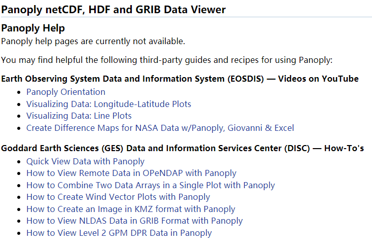 安装并使用Panoply (netCDF, HDF and GRIB Data Viewer)_netcdf viewer-CSDN博客