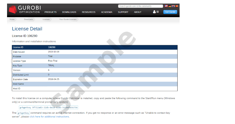 Gurobi Optimizer的安装教程-CSDN博客