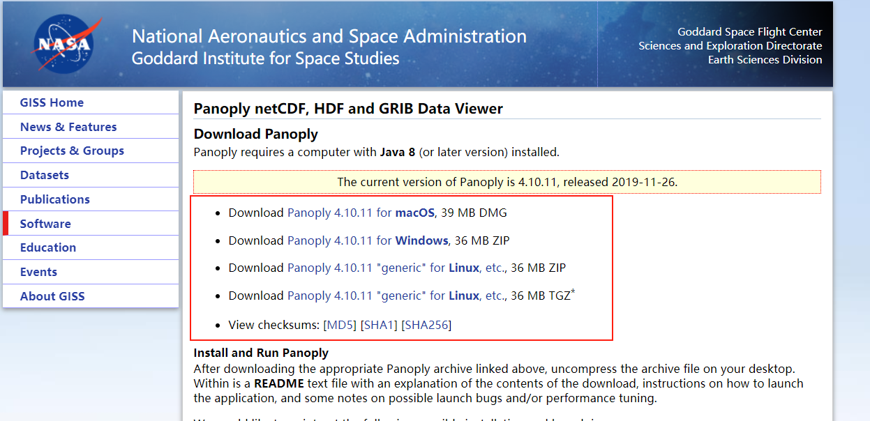 安装并使用Panoply (netCDF, HDF and GRIB Data Viewer)_netcdf viewer-CSDN博客