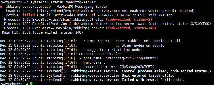 解决rabbitmq启动报错“node 'rabbit' not running at all”_rabbitmq node not running-CSDN博客