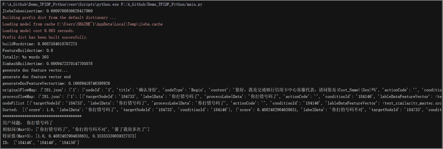 【人工智能】利用TF特征向量和Simhash指纹计算中文文本的相似度的示例_指纹相似度计算-CSDN博客