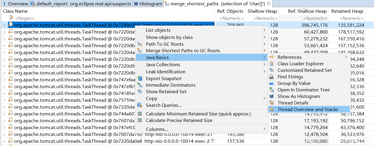 Java内存泄露使用mat Memory Analyzer Tool 快速定位代码 Java Mat 定位业务代码 Csdn博客