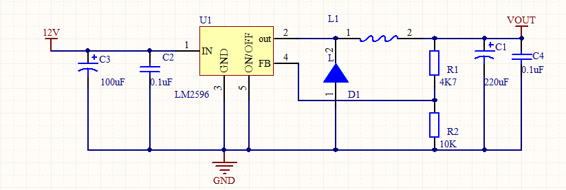 LM2596电源模块原理图及PCB分享_lm2596稳压电路原理图-CSDN博客
