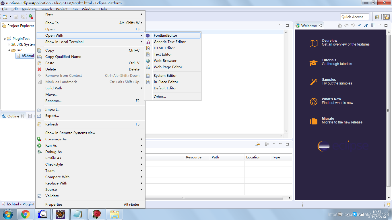 Eclipse插件开发一 简易4页签编辑器源码 设计 Js Cssinvalid Input Must Be Ifileeditorinput Csdn博客