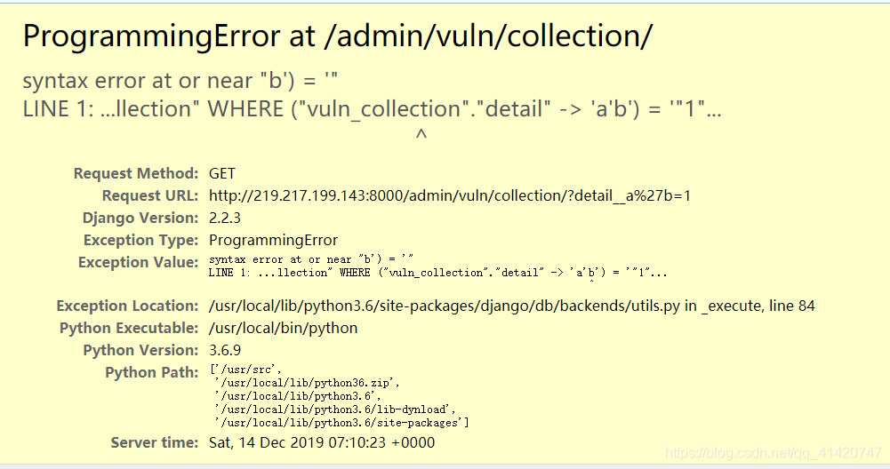 Cve 2019 14234笔记 Cve 2019014234 Flag Csdn博客