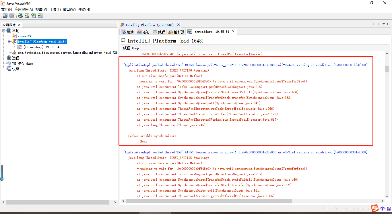 Java多线程中程序阻塞问题排查过程javalangthreadstate Waiting On Object Monitor Csdn博客
