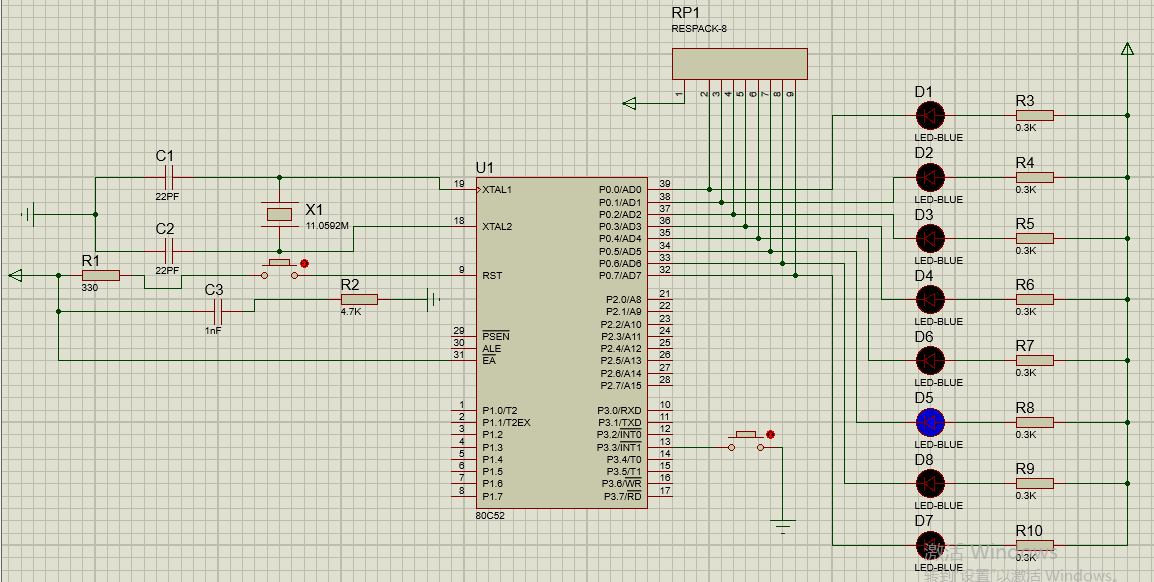 89C52单片机中断与 I/O 控制_中断控制四个按钮程序-CSDN博客