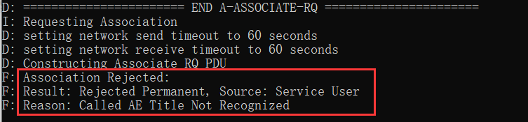 DCMTK开发笔记（二）：模拟PACS调试（Win10环境）_dcmtk tcp initialization error-CSDN博客