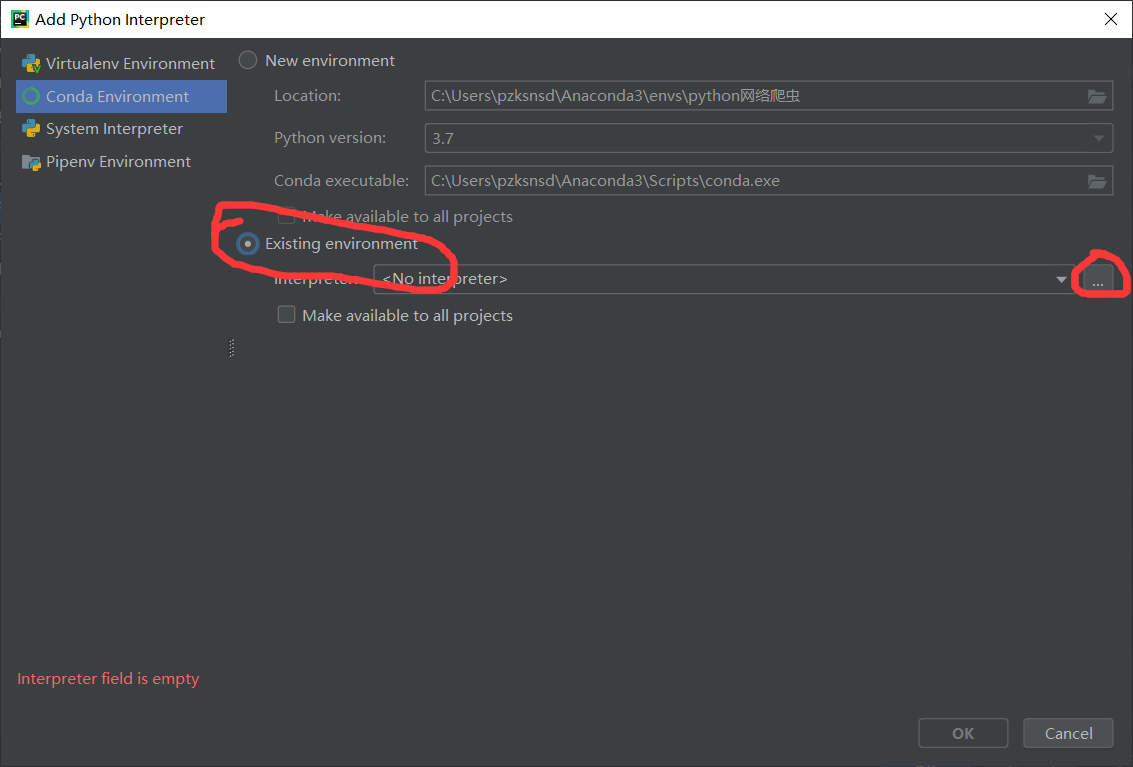 使用pycharm导入Anaconda3之中的Python库_pycharm使用anaconda3的库_sone_pzk的博客-CSDN博客