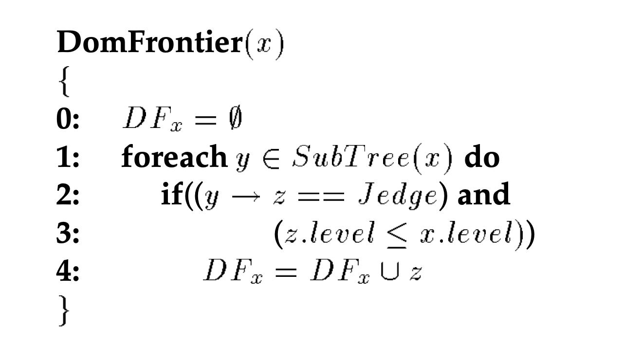 论文 A Linear Time Algorithm for Placing phi-Nodes：阅读笔记_a linear time algorithm for placing φ ...