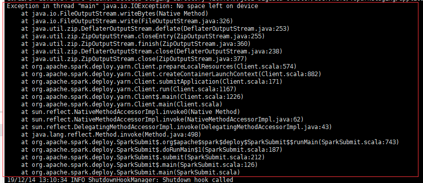 Spark 合并小文件失败 出现IOException ：No space left on device 定位_spark no space left on device-CSDN博客