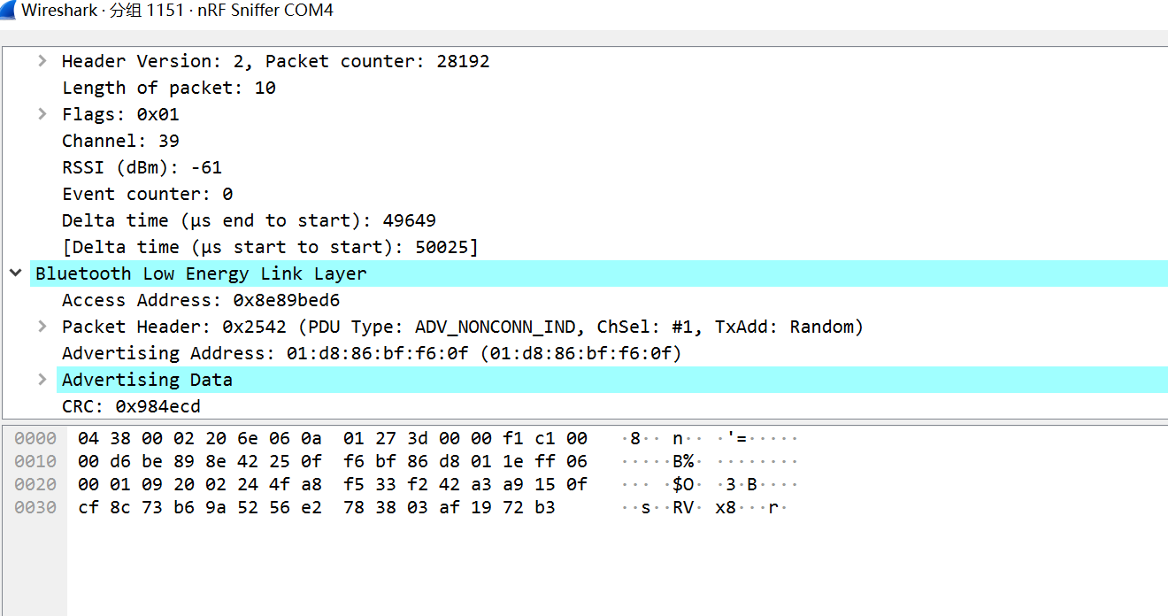 nrf52832 nRF Sniffer Wireshark 环境搭建完成Wireshark检测不到nRF SnifferCOM问题_未出现nrf sniffer-CSDN博客