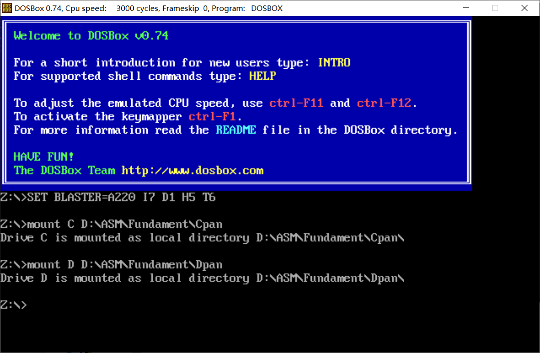 DOS：基本汇编语言开发环境配置及其增强_dos环境-CSDN博客