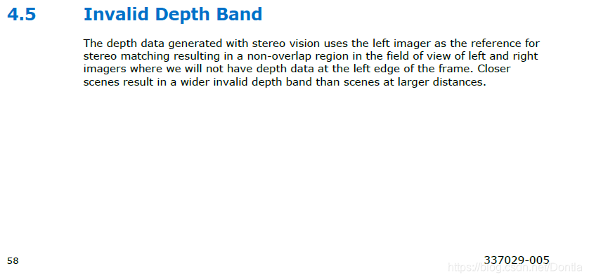 Intel Realsense D435 深度图为什么会出现残影?(invalid Depth Band 无效深度带)(黑洞)intel