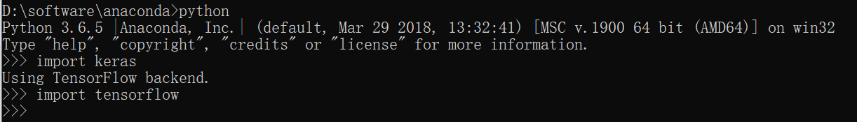 windows10-anaconda(python3.6.5)安装keras+tensorflow-超简单安装教程_python 3.6.5 :: anaconda, inc.-CSDN博客