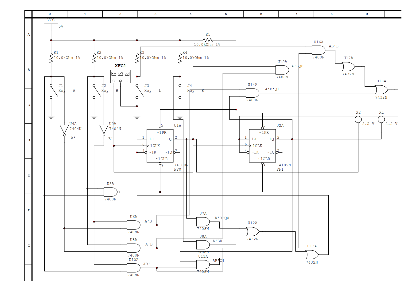 Design a 2-bit bidirectional shift register with a D flip-flop and ...