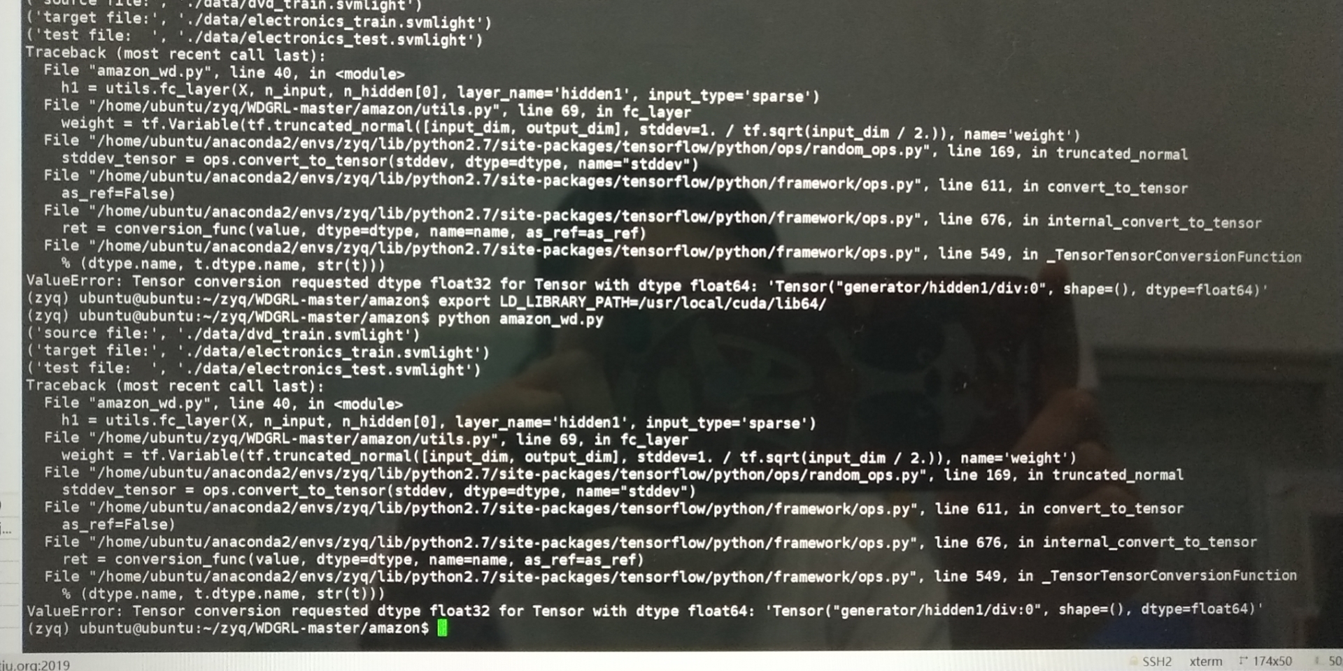 Valueerror Tensor Conversion Requested Dtype Float32 For Tensor With Dtype Float64 Valueerror