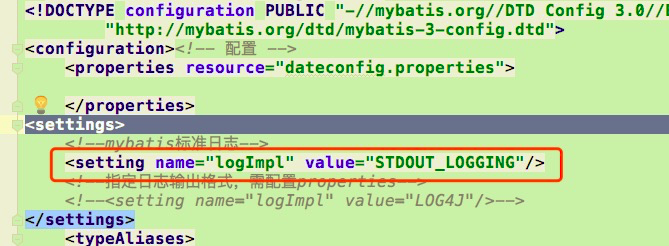 mybatis 标准输出日志报错： The setting logImpl is not known. Make sure you ...