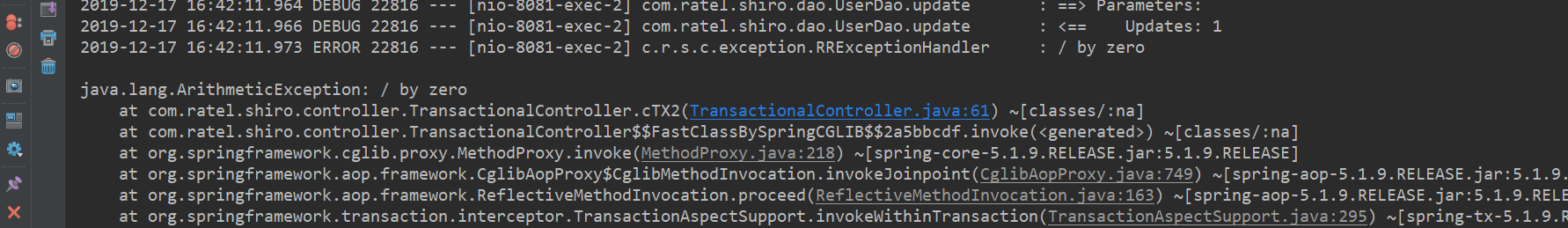 spring声明式事务 @Transactional 不回滚的多种情况以及解决方案_spring @transactional不回滚-CSDN博客