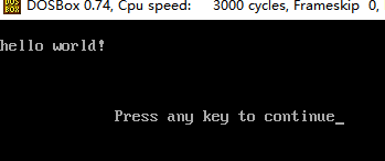 Assemble the application of MOV AH, 9 INT 21H-screen display ...