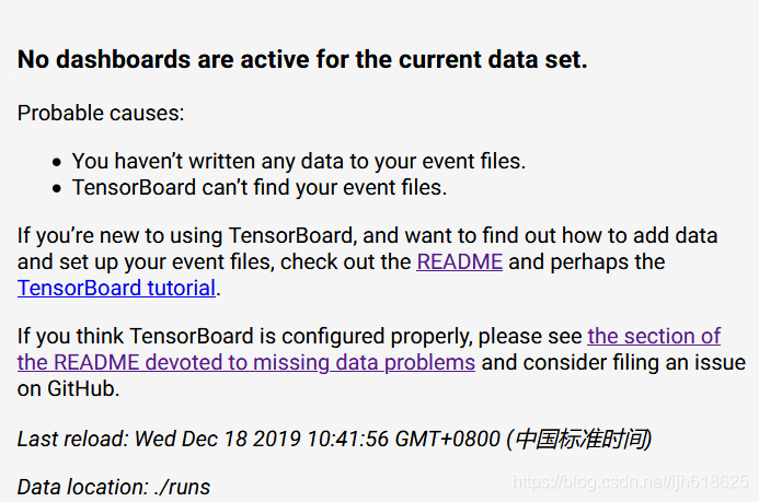 Pytorch 使用tensorboard之出现no Dashboards Are Active For The Current Data Set科研工具使用 Csdn专栏