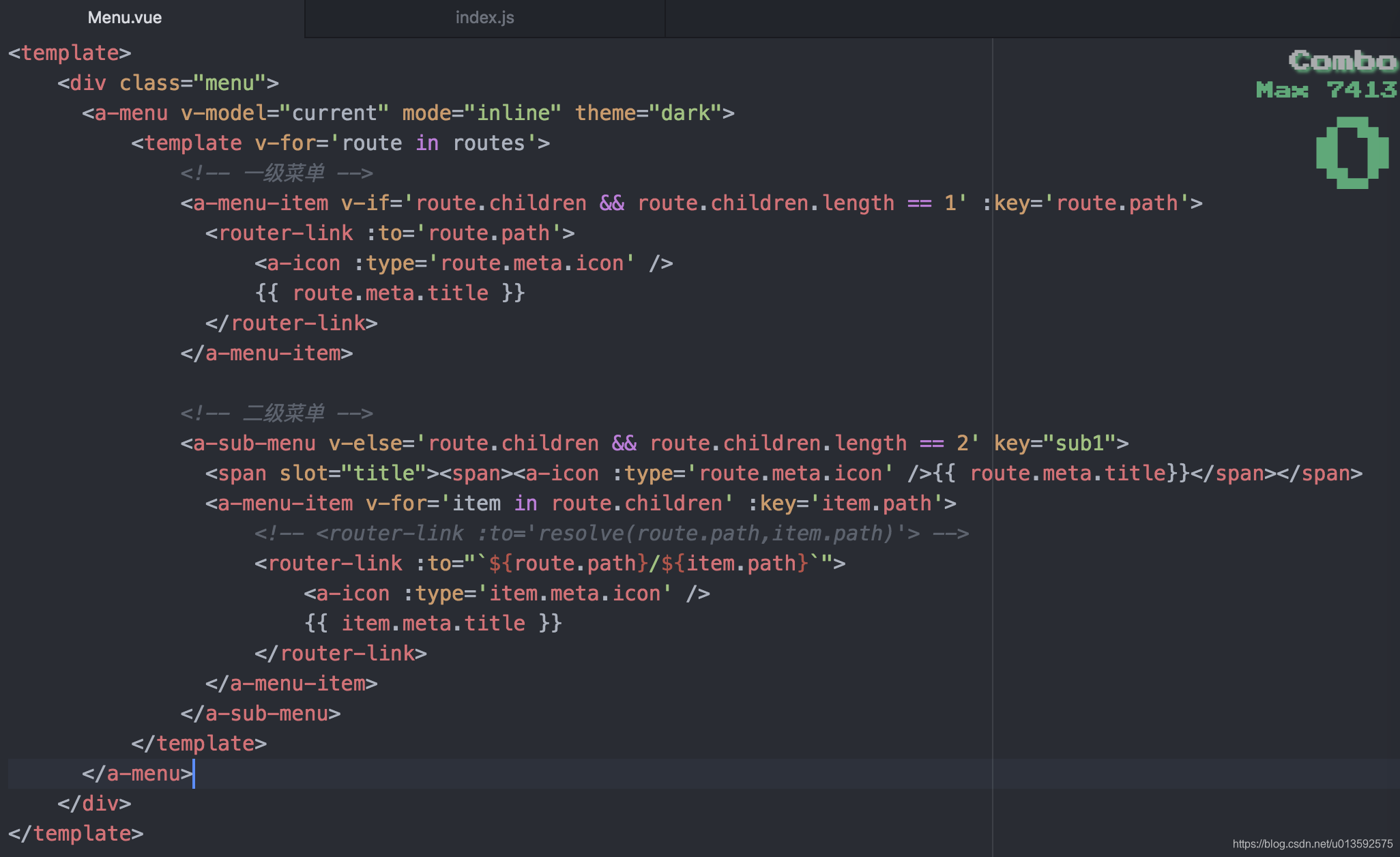 Vue:路由配置 Meta 的 Menu 和 Iconvue Meta Icon Csdn博客
