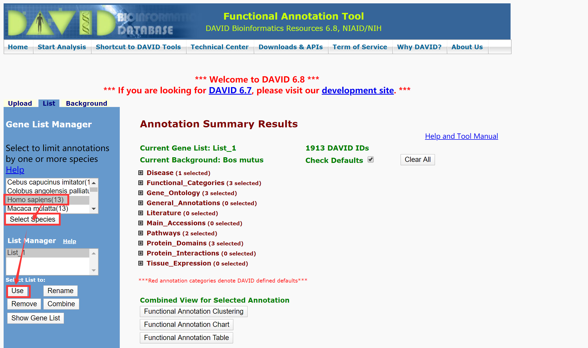 DAVID 在线数据库进行 GO/ KEGG 富集分析_david kegg-CSDN博客