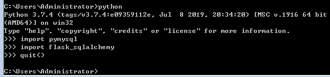 解决from flask_sqlalchemy import SQLAlchemy报错（Windows）_modulenotfounderror: no module named ...