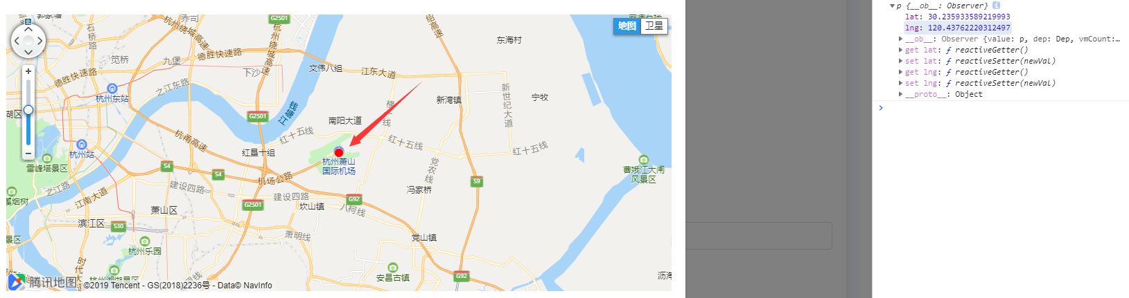 对接腾讯地图API，自定义控件拖拽获取中心点经纬度 - 灰信网（软件开发博客聚合）