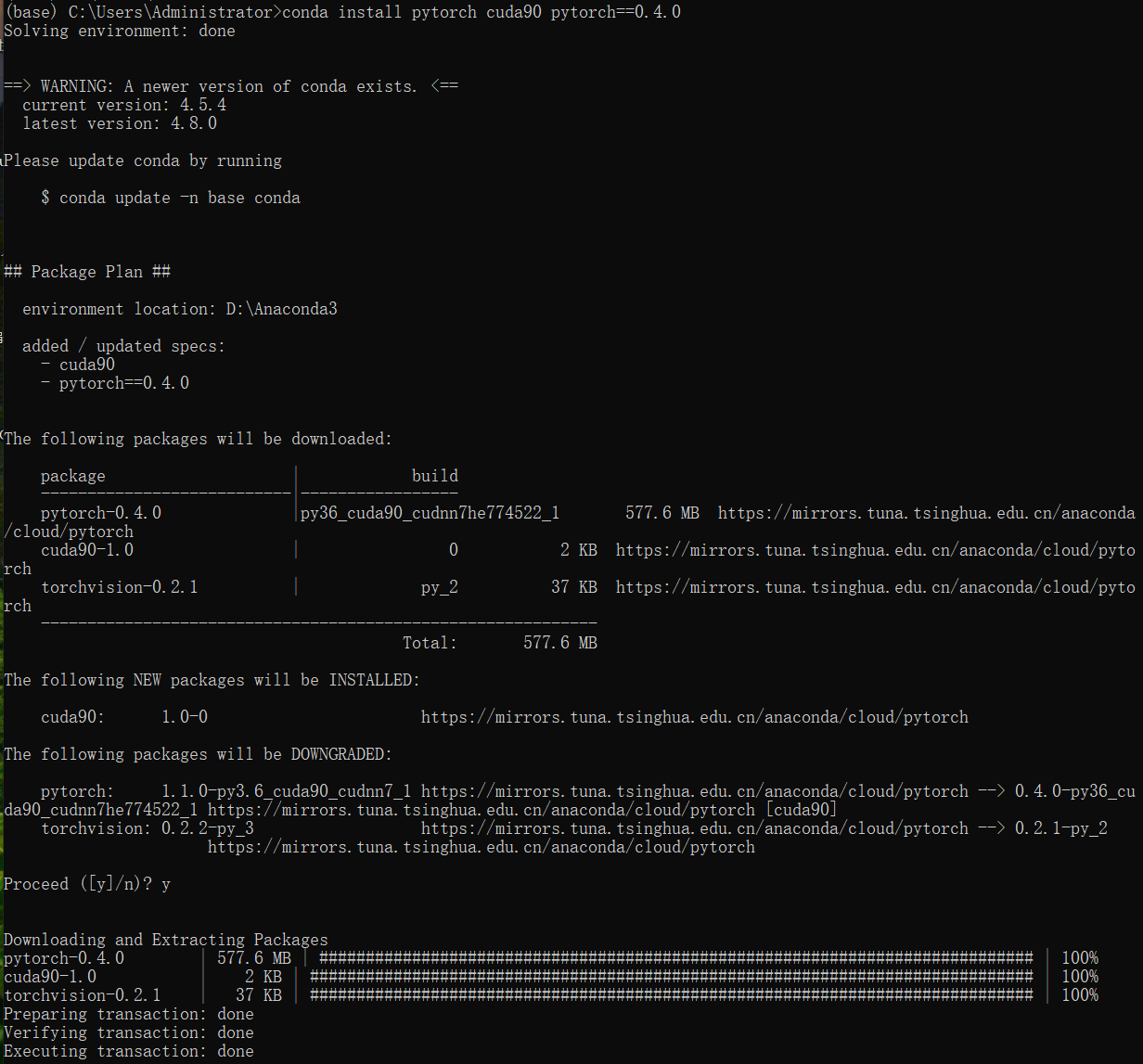 Win10使用清华源快速安装指定版本的pytorch Gpu清华源怎么指定版本 Csdn博客 