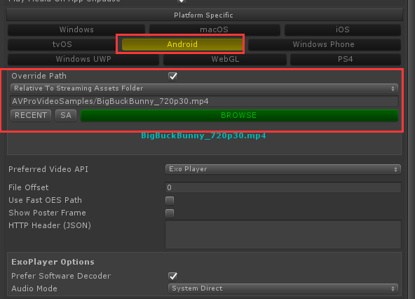 AVProVideo 在android 真机使用经验分享_avpro android加载视频-CSDN博客