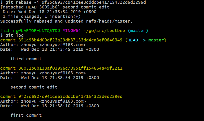 修改老commit的message信息_pr修改之前的commit message-CSDN博客
