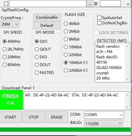 乐鑫ESP8266模组TTL烧写，使用ESP8266 Download Tool工具_esp8266downloadtool教程-CSDN博客